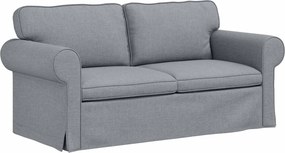 Set pohovek 2 ks Světle šedá textil 3407530