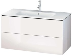 Duravit L-Cube - Umyvadlová skříňka 55x102x48 cm, 2 zásuvky, lesklá bílá LC624202222
