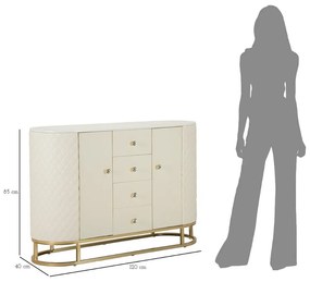 Designová komoda Pembroke 120 cm bílá