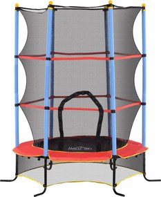 HOMCOM Dětský Trampolína Ø 1,75 × 1,90H m: Ochranná síť, zipová brána, ochranný kryt pružin a 6 polstrovaných tyčí | Aosom