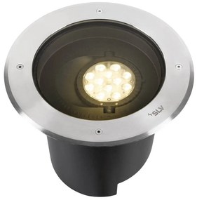 LA 1009170 DASAR® XL svítidlo do země, asymetrické, 3000K, 70°/40°, IP65/IP67, kulaté, nerezová ocel / černá - BIG WHITE (SLV)