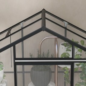 PEPU Polykarbonátový skleník Cold Frame Odolný vůči povětrnostním vlivům 192 x 131 x 203 cm