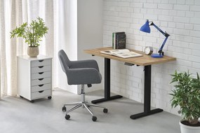 Výškově nastavitelný stůl B54 120 cm dub artisan/černý