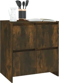 Příborníky 2 ks kouřový dub 70 x 41 x 75 cm kompozitní dřevo 3098094