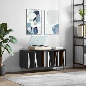 vidaXL Skříňka na LP desky 100x38x48 cm kompozitní dřevo [831754] Barva: Černá