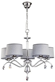 Jupiter 1604 - EG 5 CH - Křišťálový lustr EGIDA 5xE27/60W