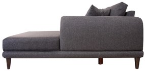 Hanah Home Čtyřmístná pohovka NERO antracitová levá 250 cm