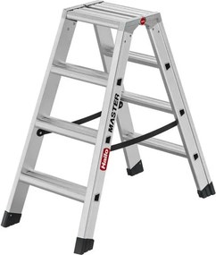 Hliníkové štafle Hailo Master D100 2x4 stupně, 10000-108