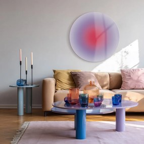 Tištěný skleněný obraz ø 70 cm Halo – Styler