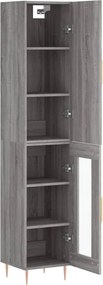 Skříň highboard šedá sonoma 34,5 x 34 x 180 cm kompozitní dřevo 3199039