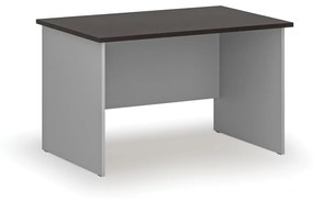 Kancelářský psací stůl rovný PRIMO GRAY, 1200 x 800 mm, šedá/wenge