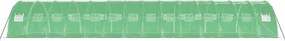 Skleník s ocelovým rámem zelený 56 m² 14 x 4 x 2 m 3188066