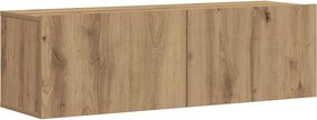 Sada 7 kusů nástěnné TV skříňka dub artisan kompozitní dřevo 3329020