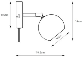 Markslöjd 108985 - Nástěnné bodové svítidlo POP 1xGU10/7W/230V zelená