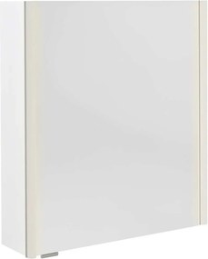 Sapho Alix - Zrcadlová skříňka s LED osvětlením 66x70x18 cm, 2x dvířka, P/L, bílá AX166-0030