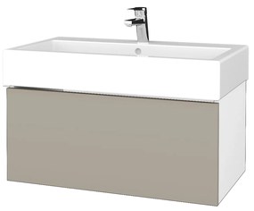 Dřevojas Koupelnová skříň VARIANTE SZZ 80 Varianta: N01 Bílá lesk / L01 Bílá vysoký lesk