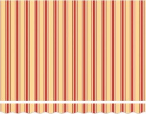 Zatahovací markýza žlutá a bílá 3 x 2,5 m textil a hliník 3154606