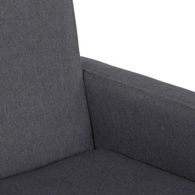 Houpací křeslo tmavě šedé textil 329416