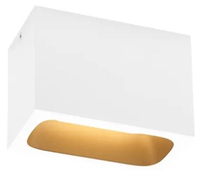 Hranolovité stropní svítidlo Pirro Opal Ceiling 2.0 Barva: Bílá / Zlatá, Teplota chromatičnosti: 2700 Kelvinů