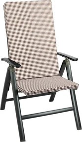Bellatex Sedák na zahradní židli 47x115 cm Kostička hnědá