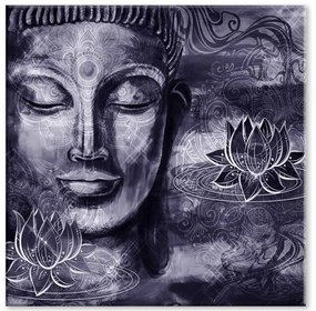 Energetický obraz Buddha Blue Velikost (šířka x výška): 40x40 cm