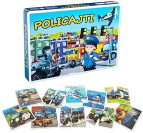 HYDRODATA Hra Policajti 3 logické hry 3v1 *SPOLEČENSKÉ HRY* 170998