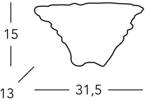 Kolarz 0008.61.1 - Nástěnné svítidlo ROKOKO 1xR7s/120W/230V