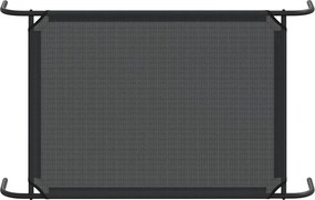 Vyvýšený psí pelíšek černý L textilen 170662