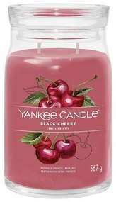 Yankee Candle vonná svíčka Signature ve skle velká Black Cherry, 567 g