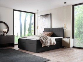 Eka Kontinentální čalouněná postel SMART - Trinity (160x200 cm) Barva látky Trinity: Modrá (Trinity 2313)