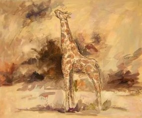 Žirafa v přírodě - 50 x 60 cm