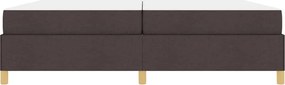 Rám postele Tmavě hnědá 200 x 200 cm textil 3398965