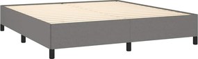 Box spring postel s matrací tmavě šedá 180x200 cm textil 3128062