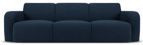 Tmavě modrá pohovka z textilie bouclé 235 cm Molino – Micadoni Home