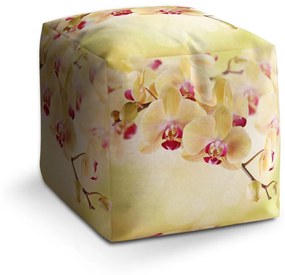 Sablio Taburet Cube Orchidej 2: 40x40x40 cm