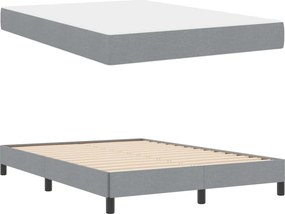 Postel s boxspringem Světle šedá 160 x 200 cm textil 3398500