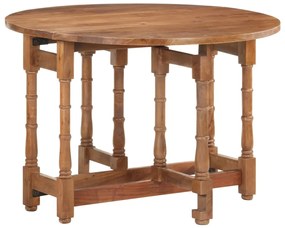 Jídelní stůl kulatý 110 x 76 cm masivní mangovníkové dřevo - Default Title