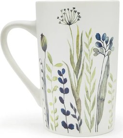 Porcelánový hrnek Zelená louka, 300 ml – luční motiv v odstínech zelené, matný povrch