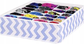 Organizér do zásuvky 24-dílný, modro-bílý SPRINGOS HA3015