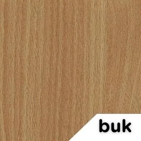 Výškově nastavitelný stůl OfficeTech B, 120 x 80 cm - bílá podnož Barva: Buk