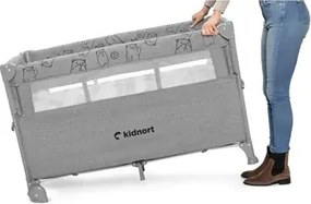 Kidnort Livsmiljö Cestovní postýlka světle šedá
