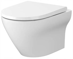 Cersanit Larga Oval CleanOn, závěsná wc mísa bez sedátka, K120-003