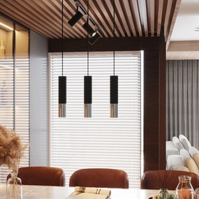Sollux Lighting Nástěnné svítidlo LOOPEZ černé/chrom
