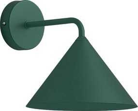 Nástěnné svítidlo Capital, 1x zelené kovové stínítko, (fi 21cm), gr