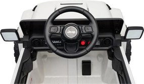 LEAN CARS Akumulátorové vozidlo Jeep Rubicon DK-JWR558 24 V, bílé