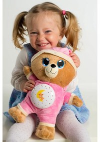 Teddies Plyšový medvídek Usínáček 32 cm, růžová