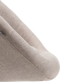 Barová židle London V2 látka černá konstrukce – taupe