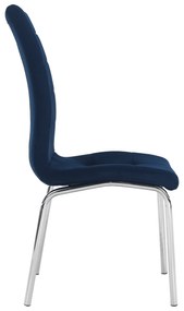 Kondela Jídelní židle, modrá / chrom, GERDA NEW