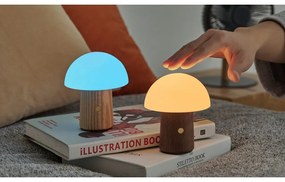 Bílá/v tmavě přírodní barvě LED stolní lampa (výška 12,5 cm) Alice Mushroom – Gingko