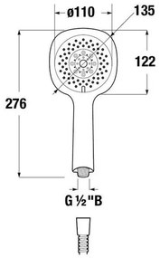 Jika Cubito Pure Ruční sprcha H3611X30044711